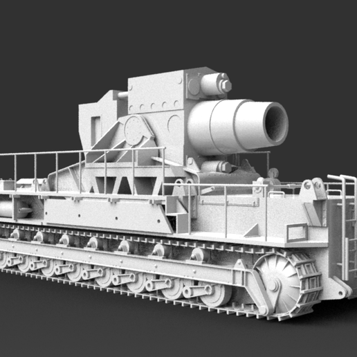 🪖 Tank / mortar KARL・Free STL File for 3D printing・Cults