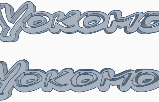 👽 YOKOMO LOGO・ STL File for ・Cults