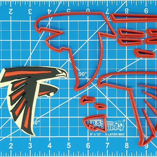 🍪 Atlanta Falcons Multipiece Fondant Cookie Cutter Set Multiple Sizes ...
