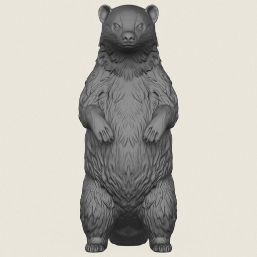🦡 Badger Standing・ 3D File for 3D printing・Cults