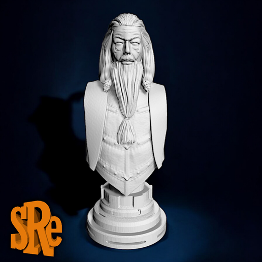 STL file Albus Dumbledore Bust - Harry Potter 👤 (3MF)・3D printable model to download・Cults