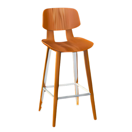 🪵 Wooden Bar Stool・ STL File for 3D printing・Cults