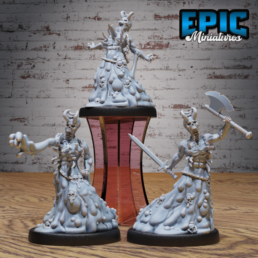 3D file Death Ooze Set ‧ DnD Miniature ‧ Tabletop Miniatures ‧ Gaming ...