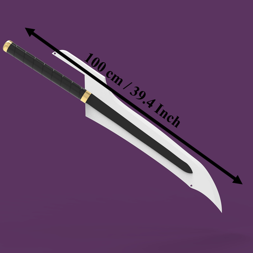 🗡️ Ichigo Kurosaki's True Bankai Sword - Bleach Anime 3D Model・ STL ...