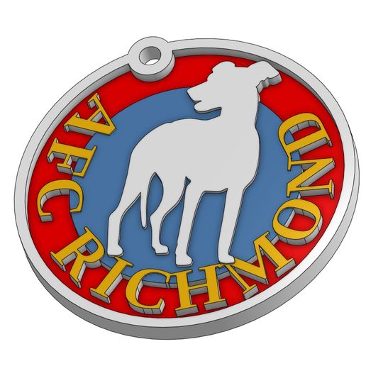 🗝️ AFC RICHMOND TED LASSO KEYCHAIN・ 3MF File for 3D printing・Cults