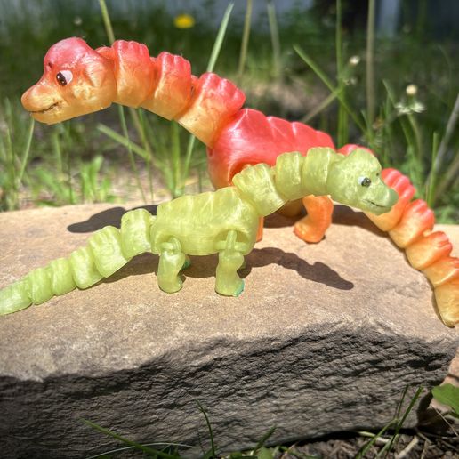 👌 Articulated Brontosaurus・Free STL File for 3D printing・Cults