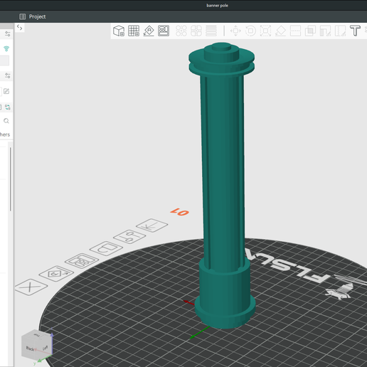🎲 flag pole・ STL File for 3D printing・Cults