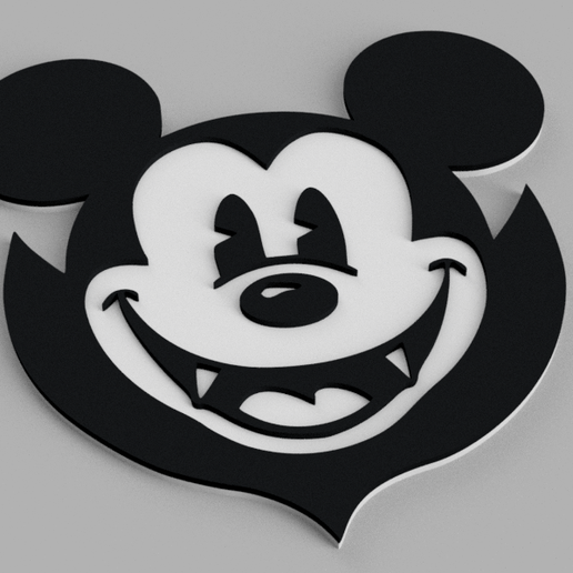 vampire mickey pumpkin stencil