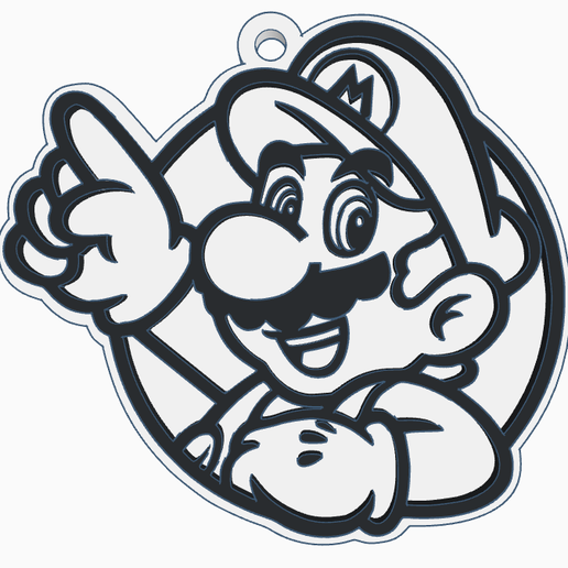 Free STL file Mario Keychain 🗝️ (OBJ)・3D printer design to download・Cults