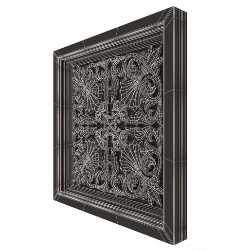 3D file Carved Ceiling Tile 04 🪵 ・3D printable model to download・Cults