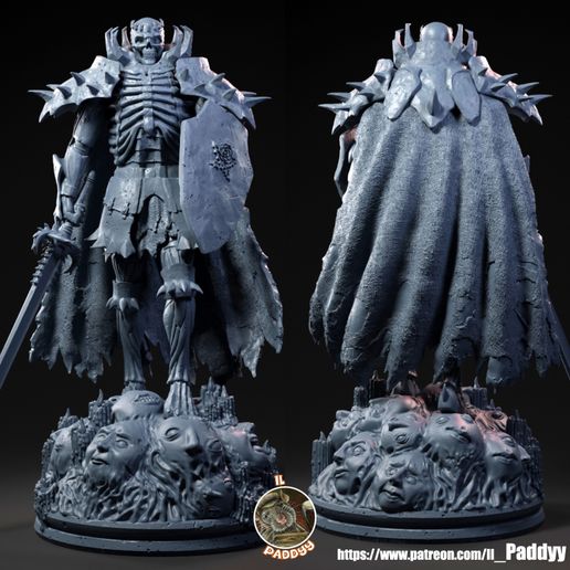 💀 Skull Knight From Berserk・ 3D File for ・Cults