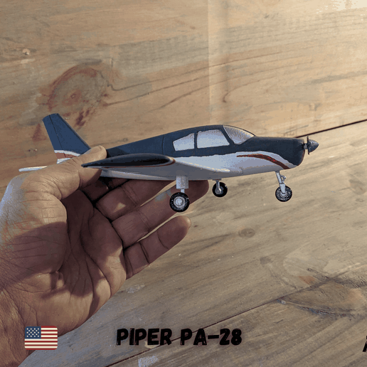 🛩️ Piper PA-28 Cherokee・ STL File for 3D printing・Cults