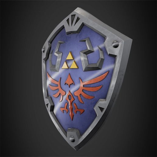 🔗 Zelda Tears of the Kingdom Link Hylian Shield for Cosplay・ STL File ...