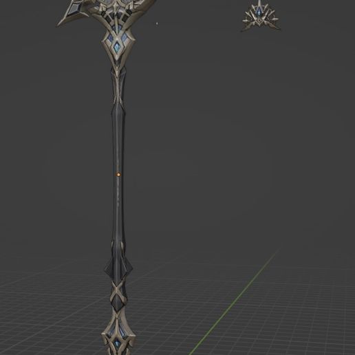 3MF file Decaying Shadow STAFF AND CROWN FOR COSPLAY HOKAI STAR RAIL 👑 ...