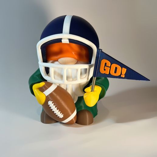 🏈 Build-a-Gnome Football Add-On STL Bundle – Football Helmet, Pennant ...