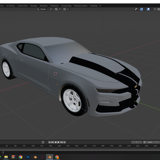 🚙 chevrolet camaro・ OBJ File for 3D printing・Cults