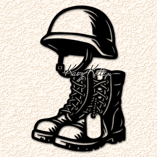 army boot print