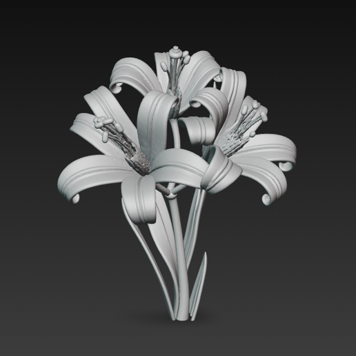 💐 Lily・ STL File for 3D printing・Cults