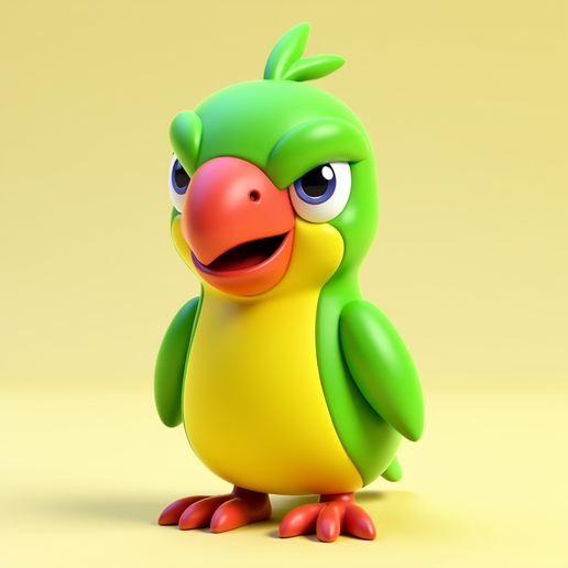 😡 ANGRY PARROT・ STL File for 3D printing・Cults