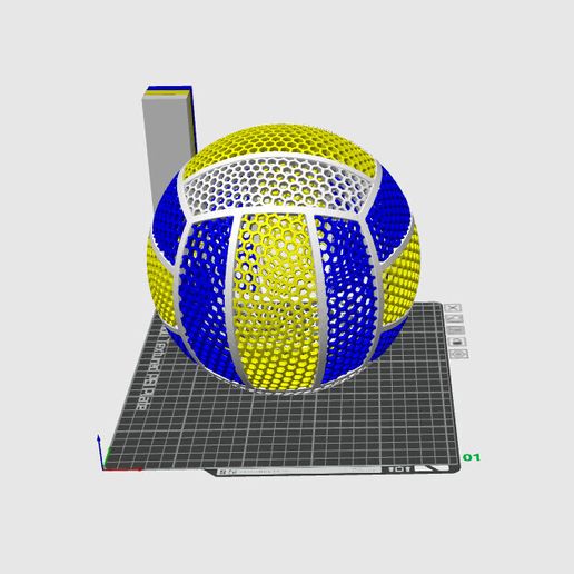 🏐 Airless Volleyball - STL & 3mf Multicolor・ STL File for 3D printing・Cults