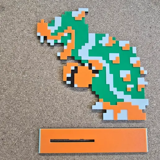 3MF file Classic Voxel-Style Bowser 🐢 ・3D print design to download・Cults