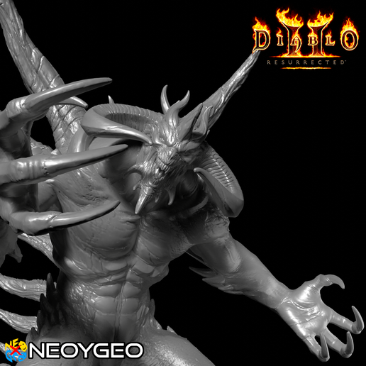 🧙‍♀️ DIABLO LORD OF TERROR - DIABLO II・ STL File for 3D printing・Cults
