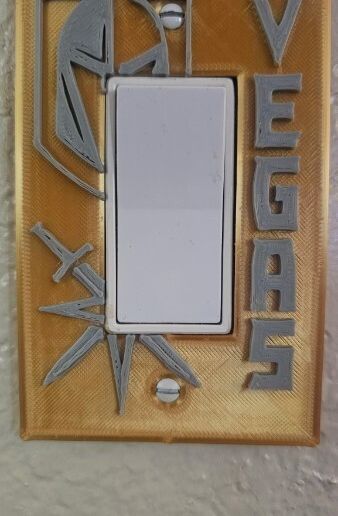 🪞 Standard Vegas Golden Knights inspired Wall Plates Standard US Light Switch・ STL File for 3D ...
