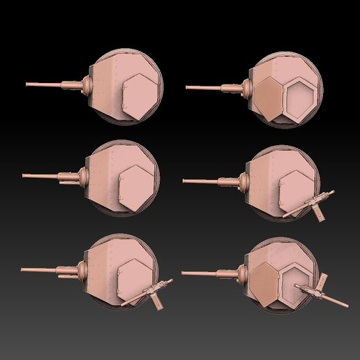 🪖 M2A4 Tank Turret・ 3D File for ・Cults