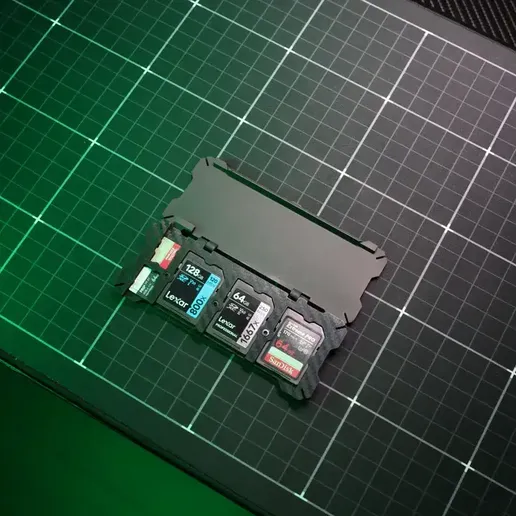 🧞‍♂️ SD CARD CASE WITH SLIDER・ 3MF File for 3D printing・Cults