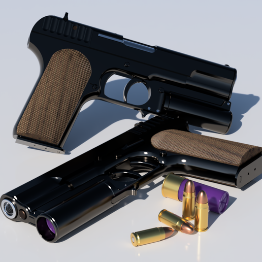 🔫 Kingsman Carnwennan Custom Tokarev TT-30 Prop・ STL File for ・Cults