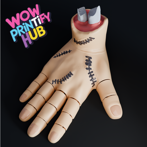 🎃 Halloween Flexi Hand STL: Print-in-Place Articulated Toy・ 3D File for ...