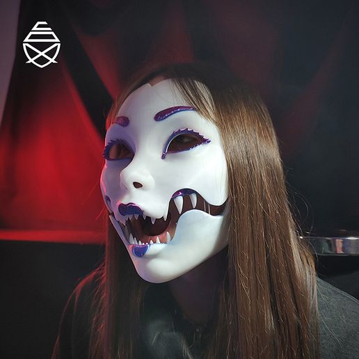 🎨 Geisha Mask・Archivo 3D para Impresión 3D・Cults