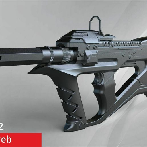 🔫 Destiny 2 - Funnelweb Legendary Submachine Gun・ 3D File for ・Cults