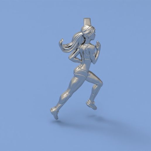 STL file form running girl 🏃 ・3D printable design to download・Cults