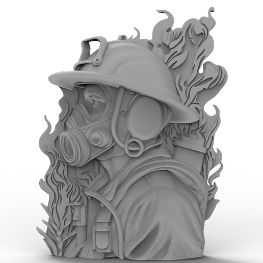 📁 3D Model STL File for CNC Router/Laser & 3D Printer Firefighter・Free ...