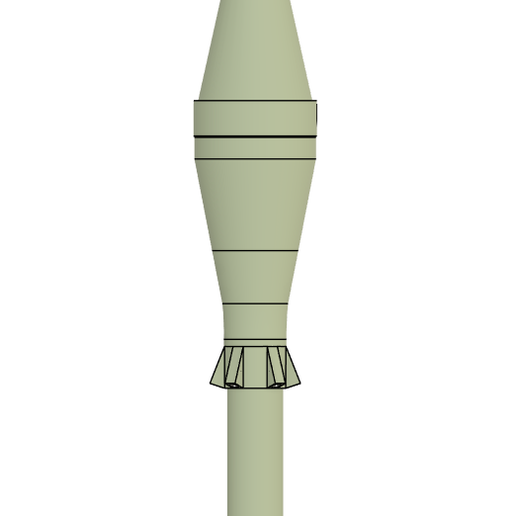🔫 PG-7 RPG Warhead Airsoft for Tag rounds・ STL File for 3D printing・Cults