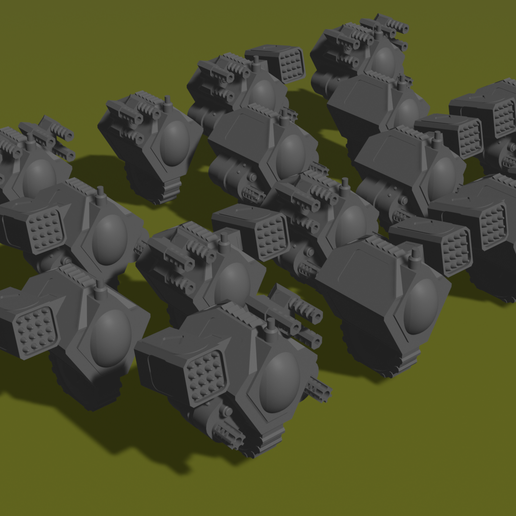 🛞 Wheel Mech, 52 variants, 32mm・ STL File for 3D printing・Cults