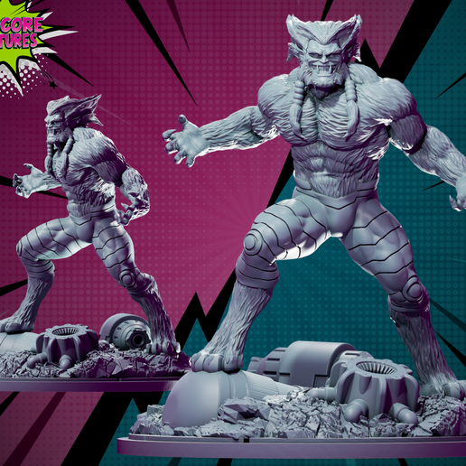 🎲 MARVEL CRISIS PROTOCOL BEAST PRESUPPORTED INCLUDED・ STL File for 3D ...