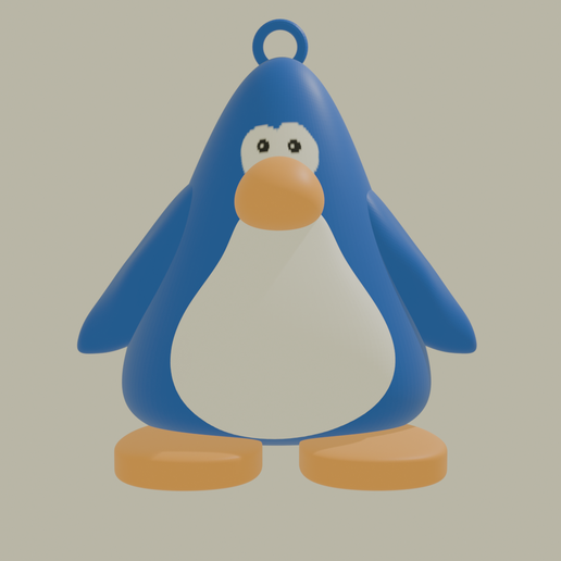 🐧 Club Penguin Keychain・Free STL File for 3D printing・Cults