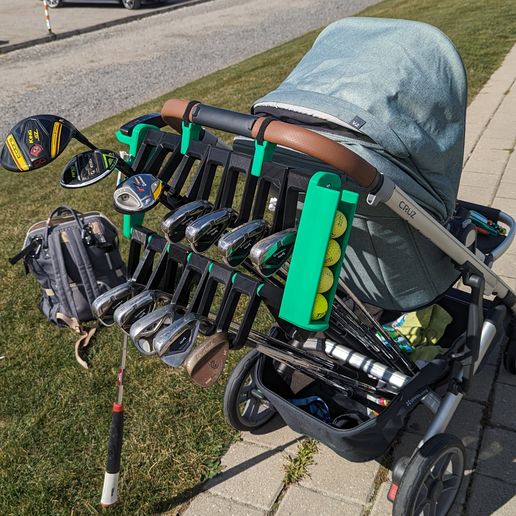 🏌️ Stroller Golf Club Holder・ STL File for 3D printing・Cults