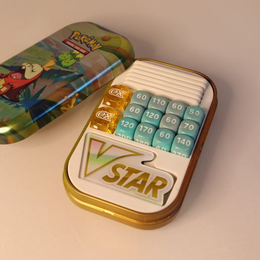 🐉 Pokemon Mini Tin Insert + Ability Marker・Archivo STL para Impresión ...
