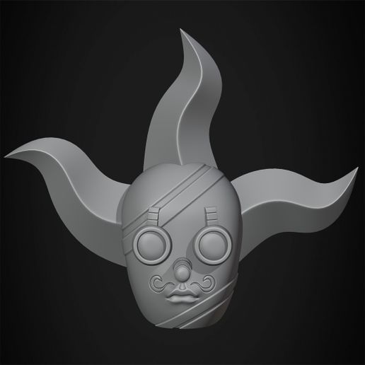 ☀️ One Piece Sogeking Usopp Sun Mask for Cosplay・ STL File for 3D ...