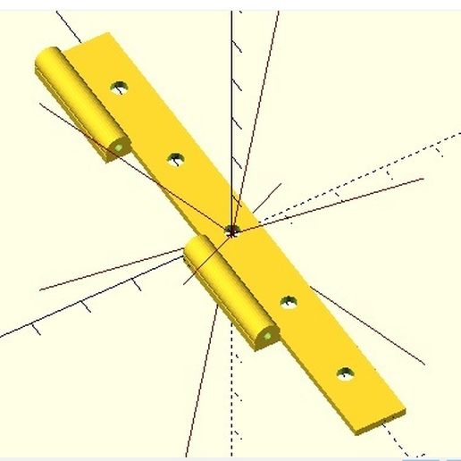 Free 3D file parametric pin hinge・3D printing design to download・Cults