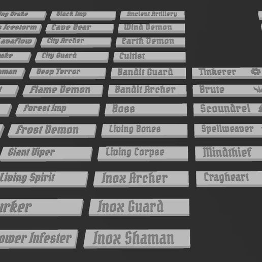 ♟ Gloomhaven Initiative Tracker Bars・Free STL File for 3D printing・Cults