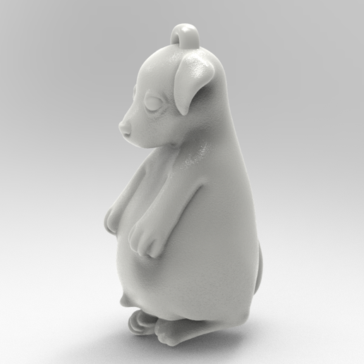 🗝️ perrito panzon・Archivo STL para Impresión 3D・Cults