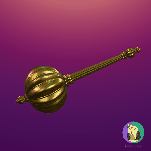 🐏 Divine Lord Hanuman Mace | Golden Gada of Lord Bajrangbali | Ram ...