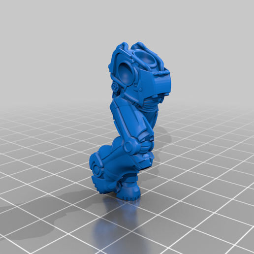🔫 Fallout T45-d Power Armor Miniature Kit (No Weapons)・Free 3D File for ...