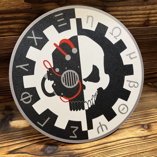 Archivo STL gratis Símbolo del Adeptus Mechanicus 👾 ・Plan para ...