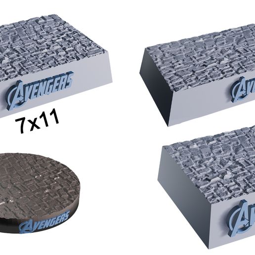 STL file Avengers Base toppers - Realistic Bases 4 in 1 🦸 ・Template to ...