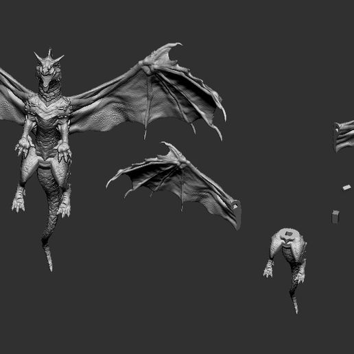 🐉 Flying Dragon with Flame Book Nook STL File, 3D Printed Enchantment ...